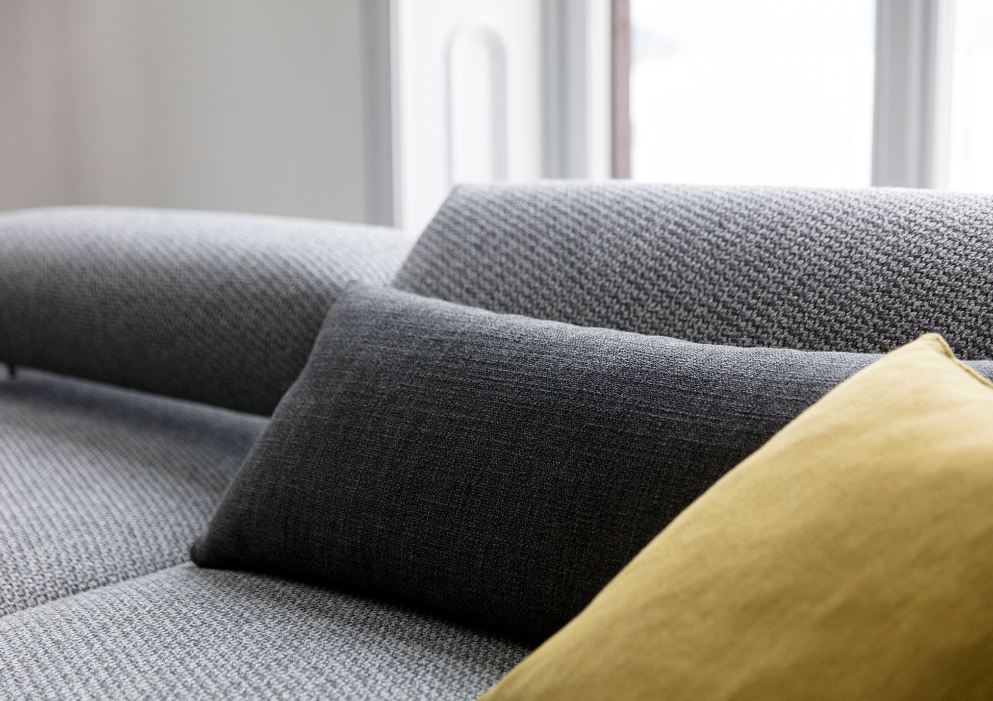 Harley custom made sofa with reclining backrest – Berto Salotti